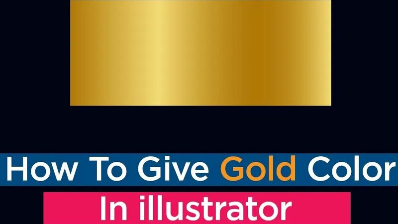 How to make Gold Color in Adobe Illustrator | Adobe illustrator ...