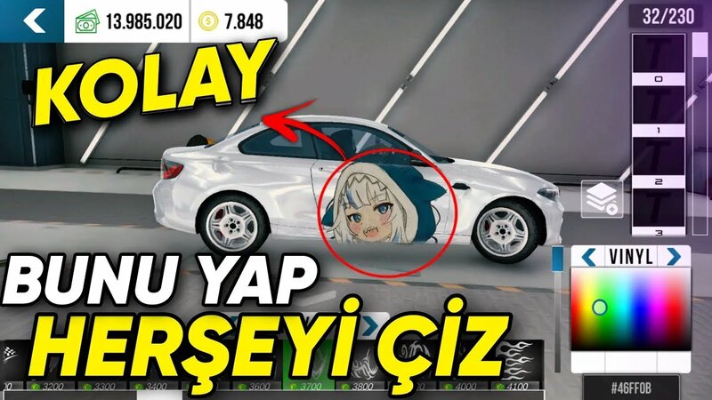 EN Kolay Çizim Yapma Taktiği ! * herşeyi çizin * - Car Parking ...