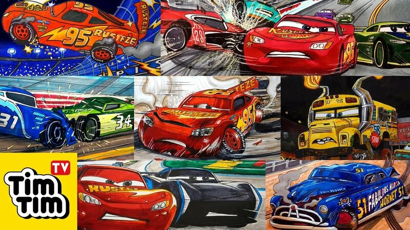 How-to-draw Gallery 2017 of Tim Tim TV | draw Cars 3, McQueen, Cruz ...