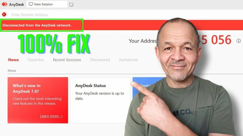 How To Fix Disconnected from the AnyDesk Network Error | AnyDesk Not ...