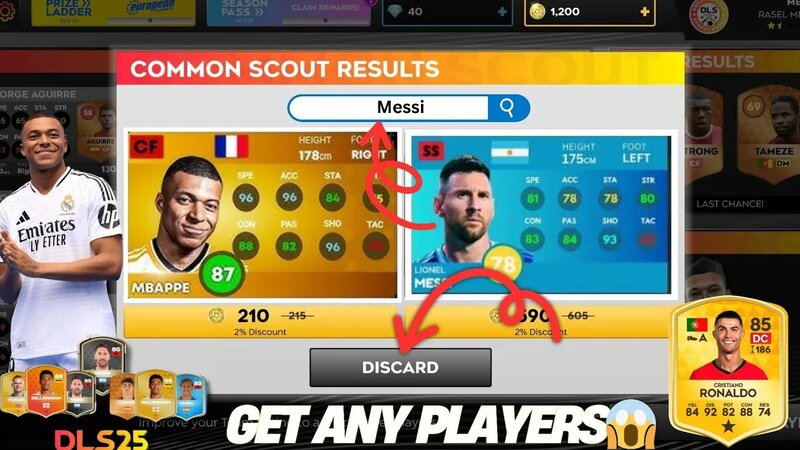 DLS 25 | How to Get Any Player You want in DLS 2025 | Get your Favorite ...