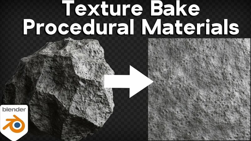 How to Texture Bake Procedural Materials (Blender Tutorial) - Смотреть ...