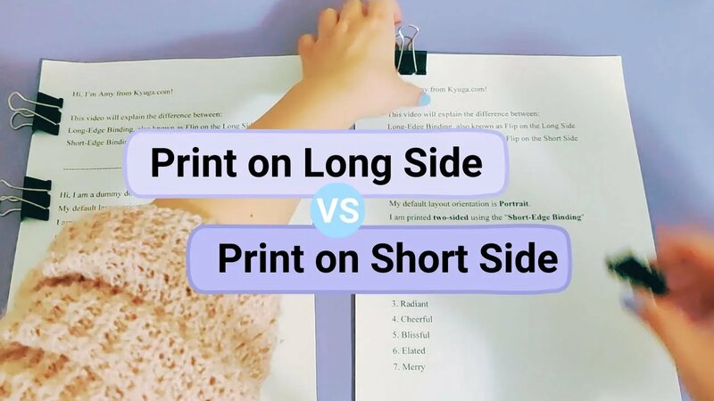 Print on Long Edge vs Print on Short Edge | Two-Sided Printing Binding ...