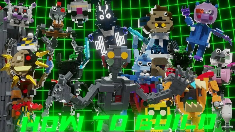 How to build all lego fnaf security breach ruin characters - Смотреть ...