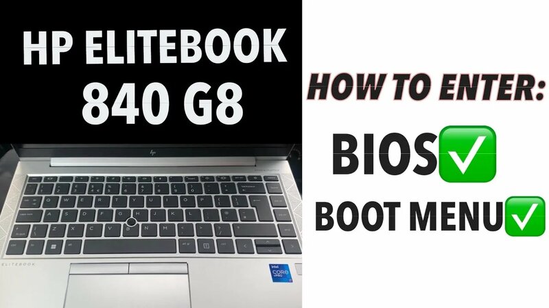 HP Elitebook 840 G8 - How To Enter Bios Settings (UEFI) & Boot Menu ...
