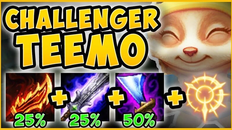 Challenger Burst Teemo Build Gives +100% Attack Speed?? Teemo S9 TOP ...