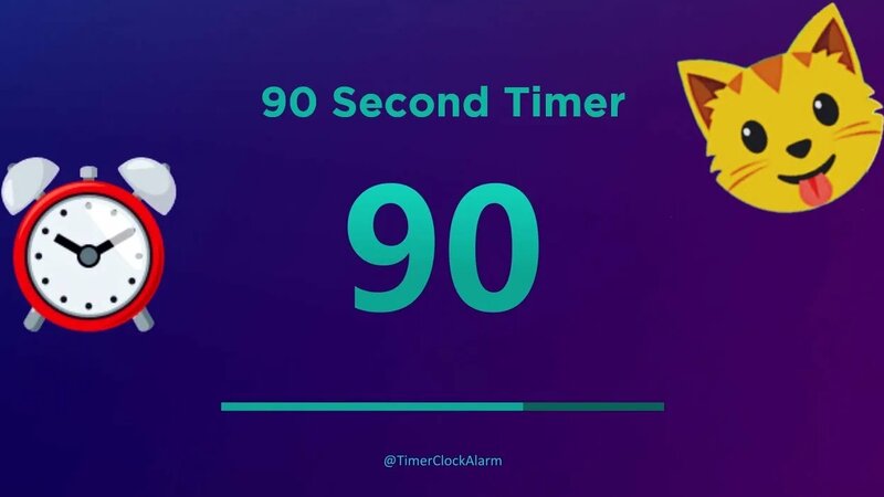 90 Seconds Timer Countdown with Alarm - Yandex Video aramada çevrimiçi izle