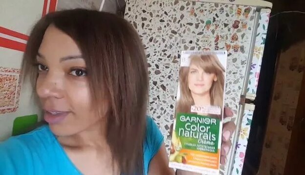 Краска garnier. 7.1 ольха. окрашивание волос. - Смотреть онлайн в ...