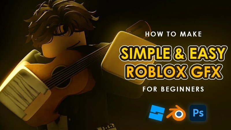 How to make a simple & easy roblox gfx for beginners || roblox studio ...