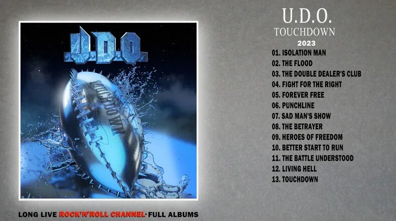 U.D.O. - Touchdown (2023) - Full Album — Видео от Rock ’n’ Roll Channel ...