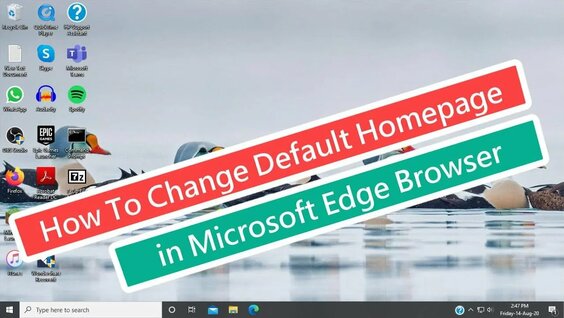 How To Change Default Homepage In Microsoft Edge Browser Daft HD