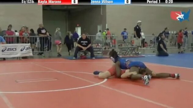 FILA Cadet 65 kg / 143.25 lbs. - Kayla Marano vs. Jenna Wilson ...