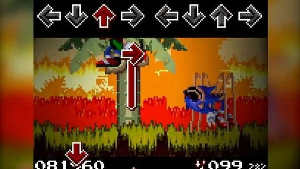 Sonic.exe: One More Time Meets FNF! Pixel VS Sonic OMT! - Friday Night ...