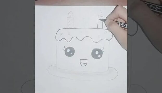 Bolalar uchun tort rasmi /Рисунок торта для детей - Смотреть онлайн в ...