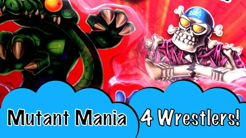 4 Mutant Mania Mix 'n Match Wrestlers Surprise Toy Pack Evil Zomboidz ...