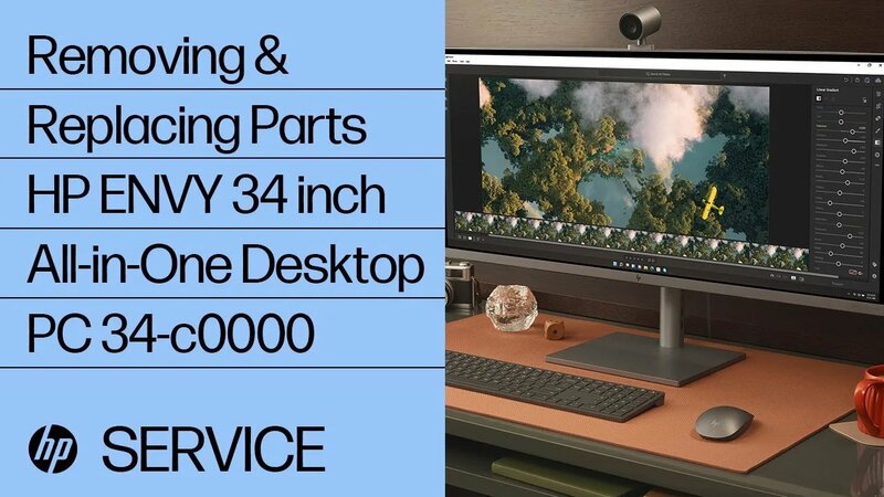 Removing & Replacing Parts | HP ENVY 34 inch All-in-One Desktop PC 34 ...