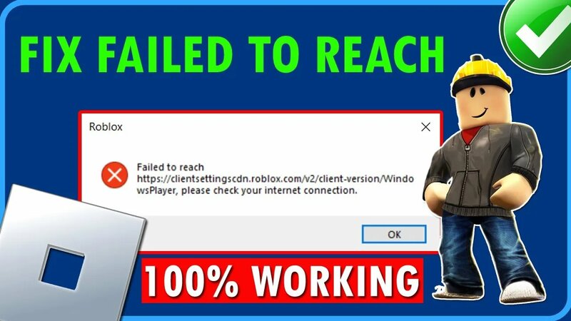 How To Fix Roblox Failed To Reach Error - Please Check Your Internet ...