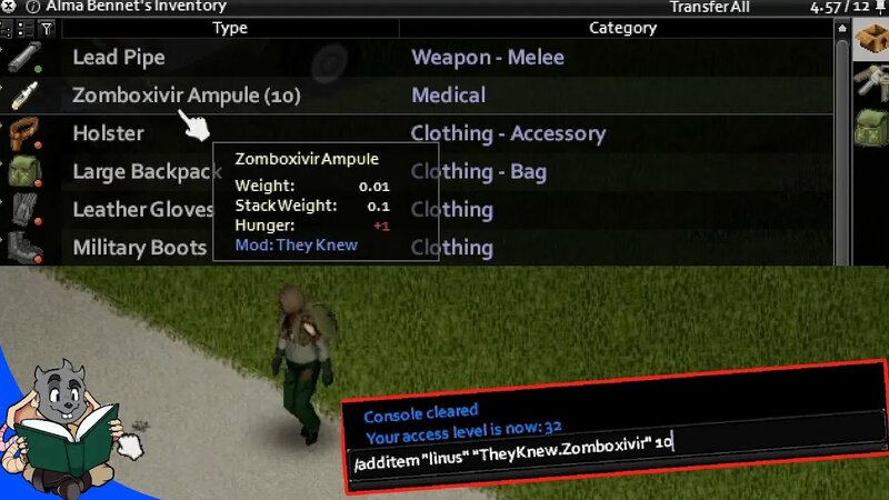 How to spawn modded items in your Project Zomboid server - Смотреть ...