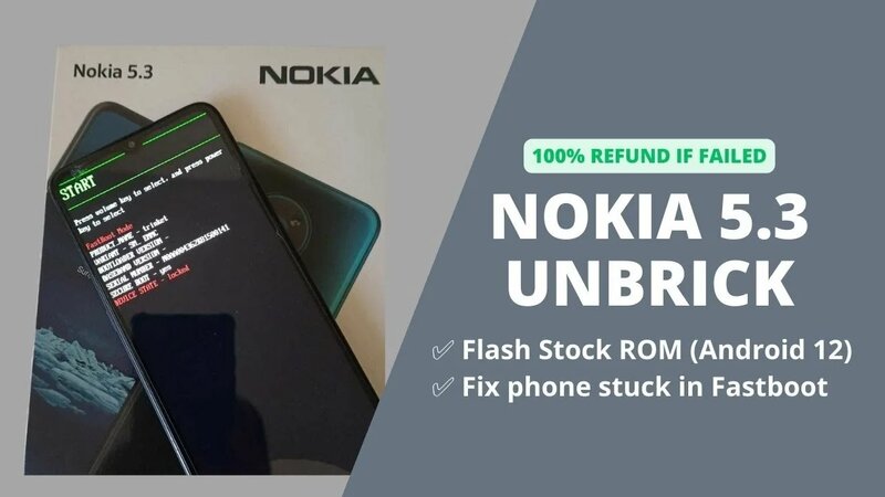 Flashing to fix Nokia 5.3 stuck in fastboot mode | Nokia 5.3 unbrick ...