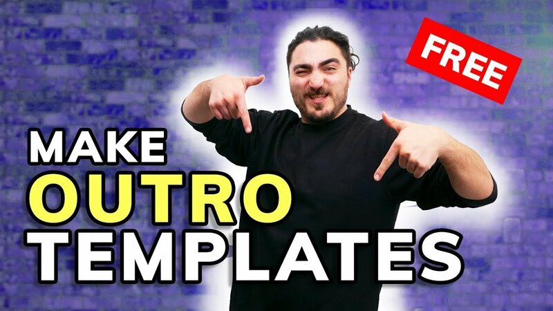 How to Make a YouTube Outro - FREE Outro Maker Template!