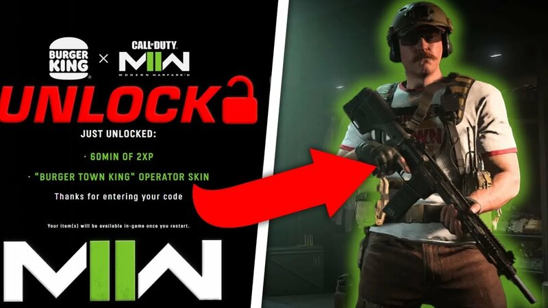 COD MW2: How to Unlock and Redeem BK Burger TOWN Operator Skin ...