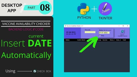 08 Insert Current Date Automatically Using Checkbox On Gui Desktop App Using Python Erofound 3472