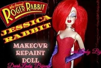 Tutorial|| jessica rabbit makeover e repaint doll - Смотреть онлайн в ...