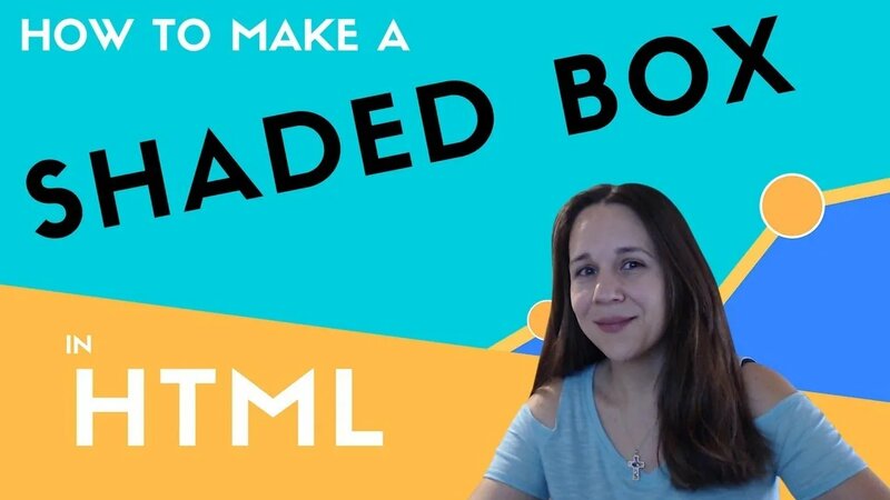 How to Make a Shaded Box Around Text in HTML - Yandex Video aramada ...