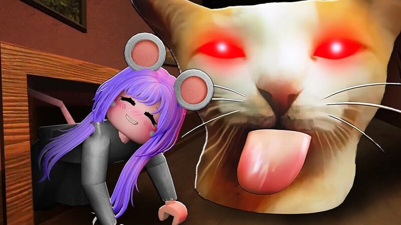 Убеги ОТ Кисика В Одиночку! ХАРД-МОД Лабиринта! Roblox Escape BLEH CAT ...