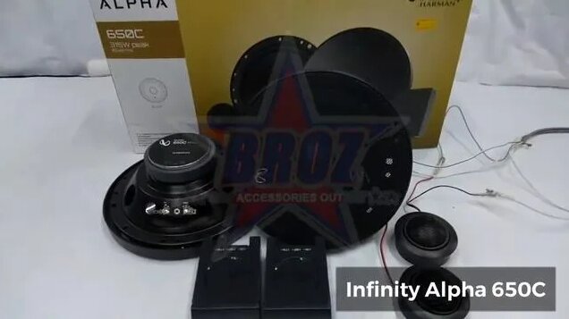 Broz Car Accessories - Infinity Alpha 650c 6.5 inch Two-Way Component ...