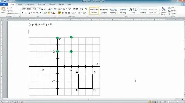 Drawing Coordinate Points and Segments in MS Word - Смотреть онлайн в ...