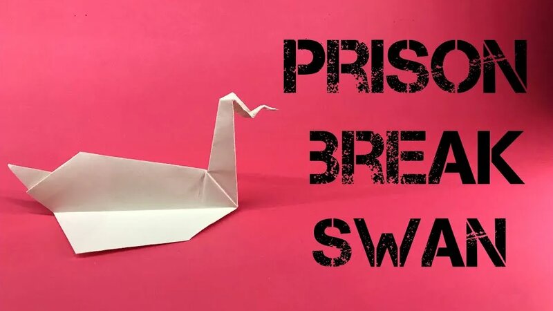 Origami Kuğu Yapımı - 2 | How To Make Origami Swan in Prison Break ...