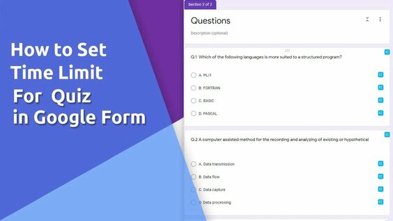 How To Set Date And Time Limit For Quiz In Google Form Set Time Limit 