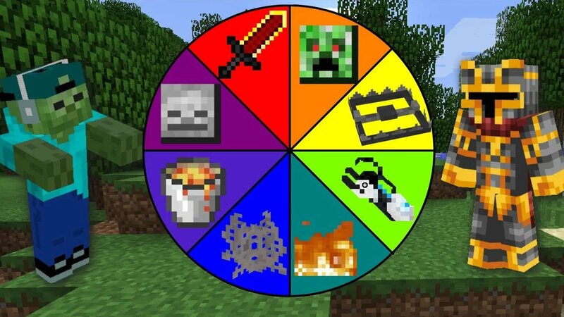 Minecraft Dangerous Wheel OF Fortune / SPIN THE Wheel TO Survive ...