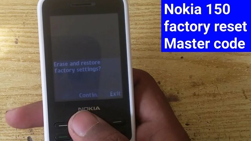 Nokia 150 factory Reset | Nokia TA 1235 factory reset | nokia phone ...