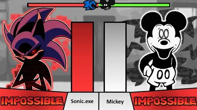 Sonic.exe VS Mickey Mouse Power Levels - Смотреть онлайн в поиске ...