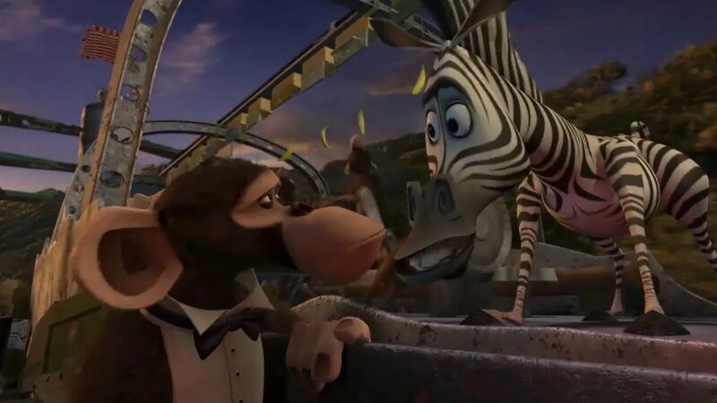 Madagascar Escape 2 Africa (2008) Monkey-Powered Airplane Scene ...