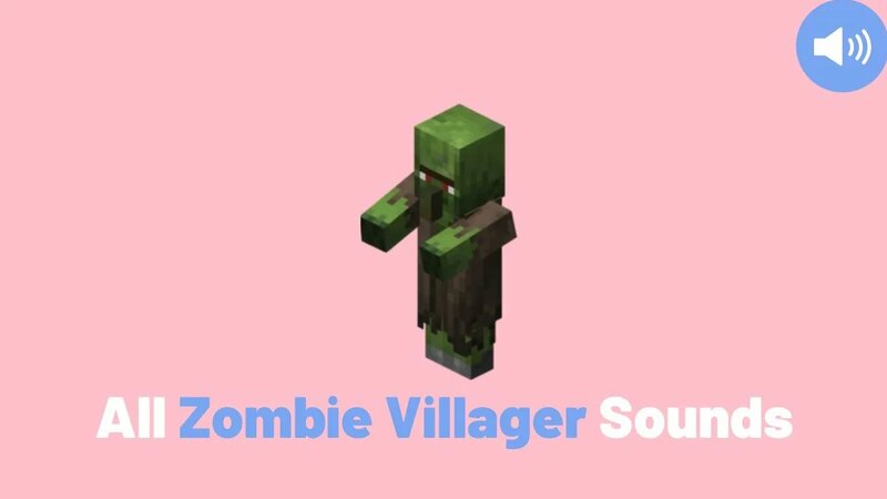 Minecraft All Zombie Villager Sounds | Sound Effects for Editing ...