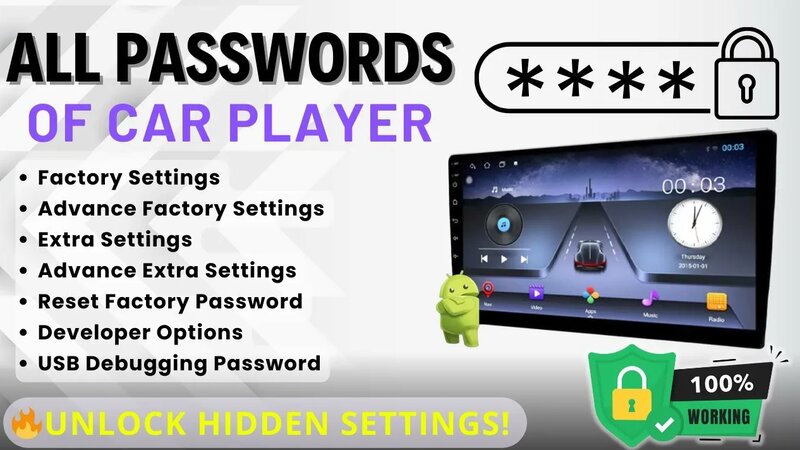 All passwords of Android Car stereo for all TS-Platform (Topway TS7 ...