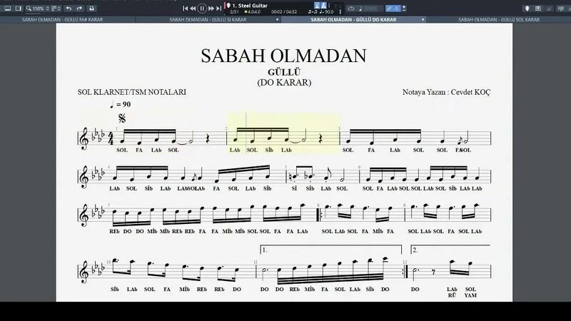 Sabah olmadan - güllü nota - Yandex Video aramada çevrimiçi izle