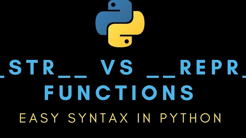 Easy Syntax in Python : __STR__ Vs __REPR__ Functions - Смотреть онлайн ...