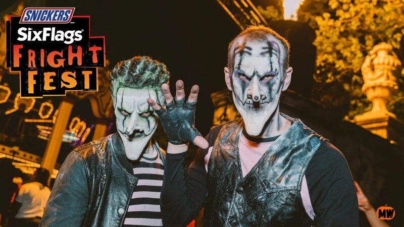 Opening Night at Six Flags Over Georgia Fright Fest 2022 | ALL 5 Houses ...