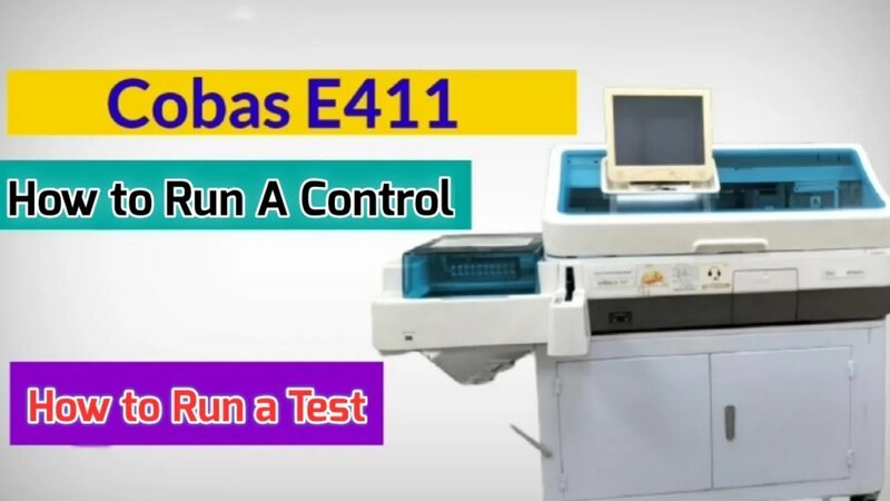 How to Run Control and Test in Cobas E411 Chemistry Analyser | Control ...