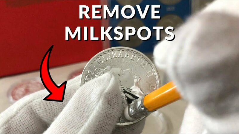 How to remove Milk Spots and Fingerprints from Silver Coins - Смотреть ...