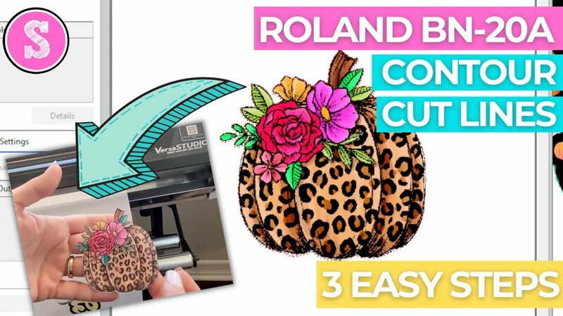 How to Add a Roland Cut Line for Contour Cutting with BN-20A in 3 Easy ...