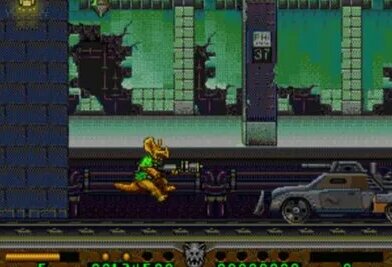 Sega Mega Drive 2 (Smd) 16-bit Dinosaurs for Hire Level 4 Subway Mid ...