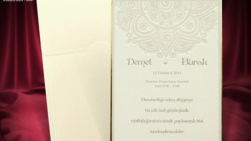 Sedef Cards © 3641 Style Collection Düğün Davetiyeleri Wedding ...