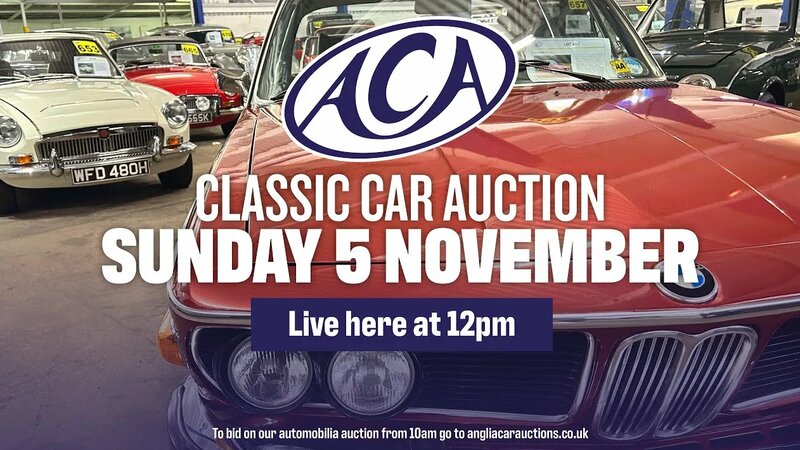 LIVE Classic CAR Auction! Anglia Car Auctions November sale - Day Two ...