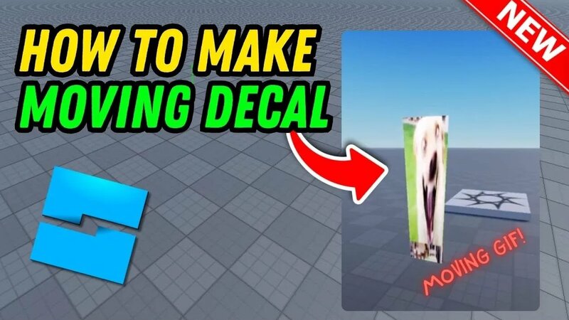 How to make moving decal in Roblox studio | Use free model - Смотреть ...