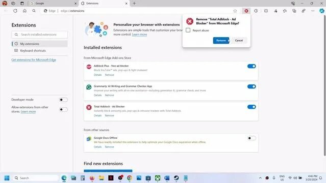 How To Remove Total Adblock Ad Blocker From Microsoft Edge - Смотреть ...